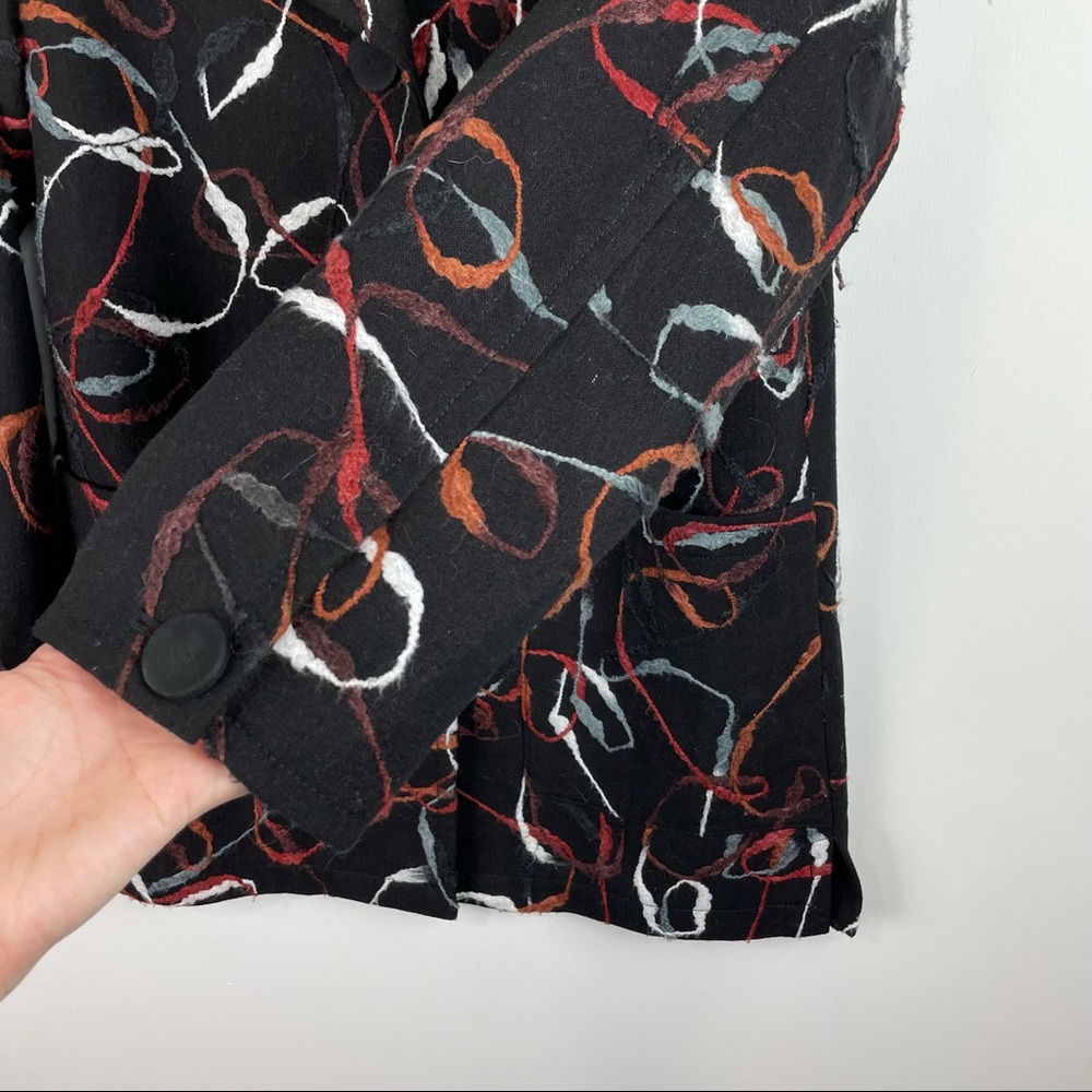 Maralyce Ferree Art To Wear Embroidered Print Swirl B… - Gem